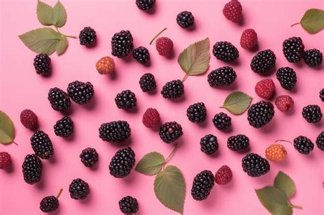 premium ai image raspberry blackberry background wood aroma generate ai
