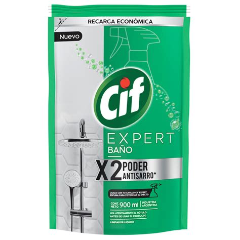 Limpiador Para Baño Cif Expert 900 Ml Doypack Disco