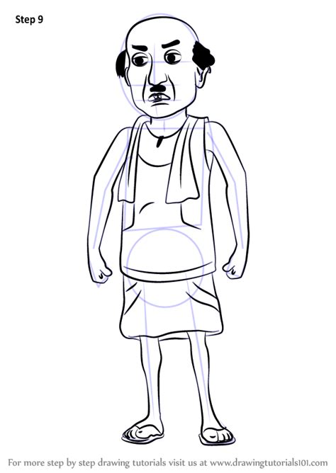 Learn How To Draw Chaiwala From Motu Patlu Motu Patlu Step By Step