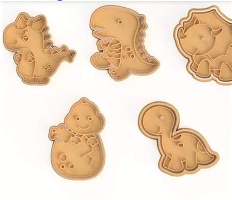 Cortadores De Galletas Pequeños Dinosaurios Cuotas Sin Interés
