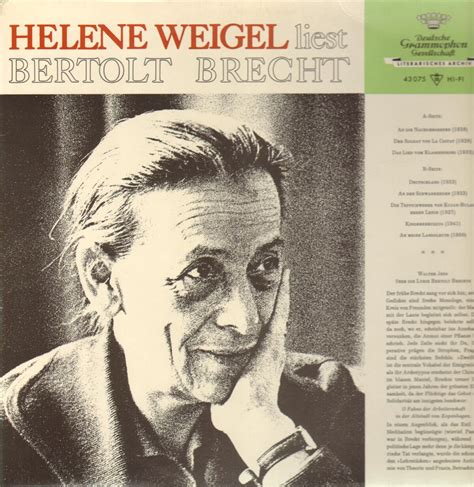 Helene Weigel Liest Bertolt Brecht By Helene Weigel Album