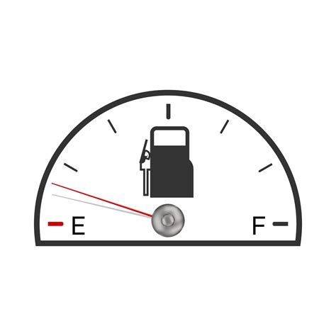 Simple Fuel Information Indicator Status Car Fuel Indicator With Arrow Pointer 28150636 Vector