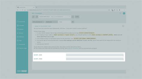 Entering The Credentials For Your Network