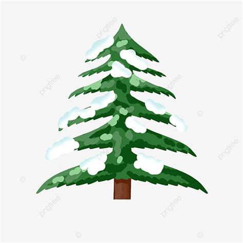 Tree Covered In Snow Clipart Free