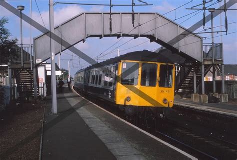 Railway Locomotive 35mm Slide Class 104 Dmu At Bellshill Station 1986