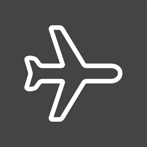Aeroplane Mode Line Inverted Icon 14998573 Vector Art At Vecteezy