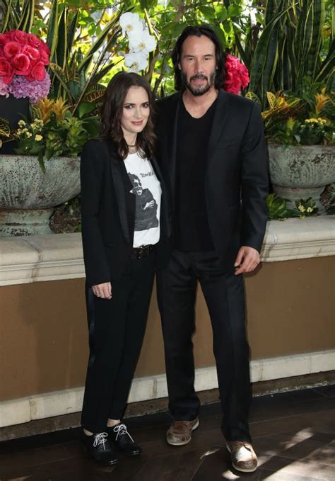 Winona Ryder And Keanu Reeves Destination Wedding Photo Call In