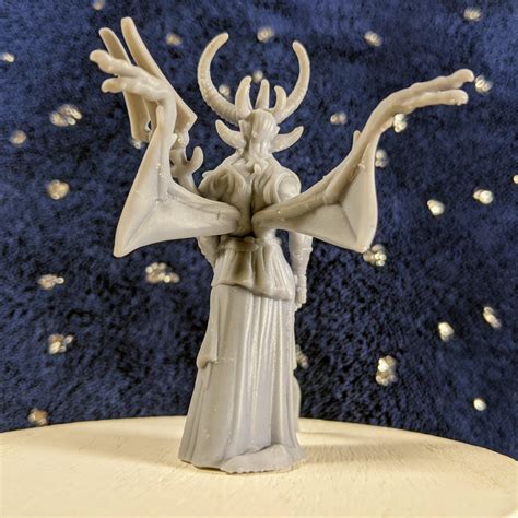 Asmodeus Miniature 3d Printed Tabletop Devil Awesome Etsy