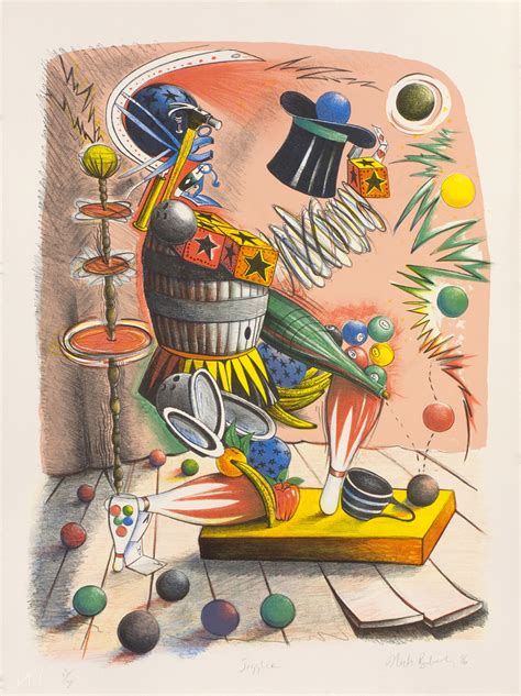 Nick Bubash Juggler From The Entertainers 1997 The Lawrence Lithography Workshop And Gallery