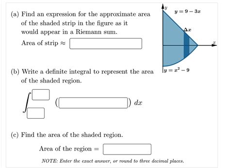 Solved A Find An Expression For The Approximate Area Of Chegg Com