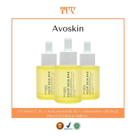 Jual Avoskin Your Skin Bae Vitamin C 3 Niacinamide 2 Mandarin