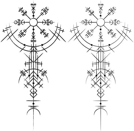 Amazon Kotbs 6 Sheets Extra Large Totem Temporary Tattoo Stickers