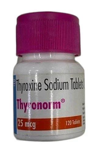 25mcg Thyroxine Sodium Tablets At ₹ 194bottle Thyronorm Tablet In