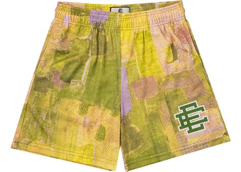 Eric Emanuel Ee Basic Short Yellow Boro Patchwork Mens Ss23 Us
