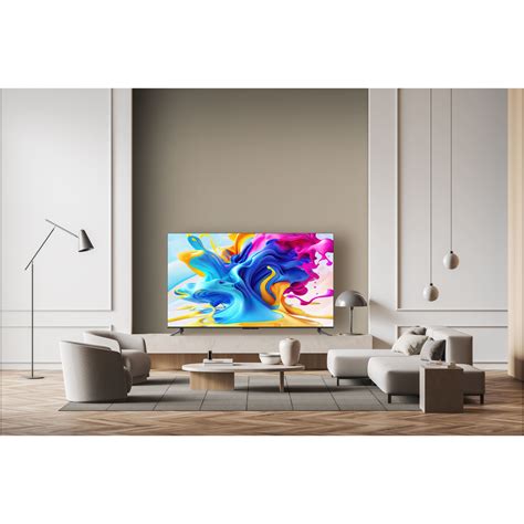 Televizor TCL QLED 50C645, 126 cm, Smart Google TV, 4K Ultra HD, Clasa ...