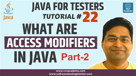 Java For Testers 22 Access Modifiers In Java With Example Part 2