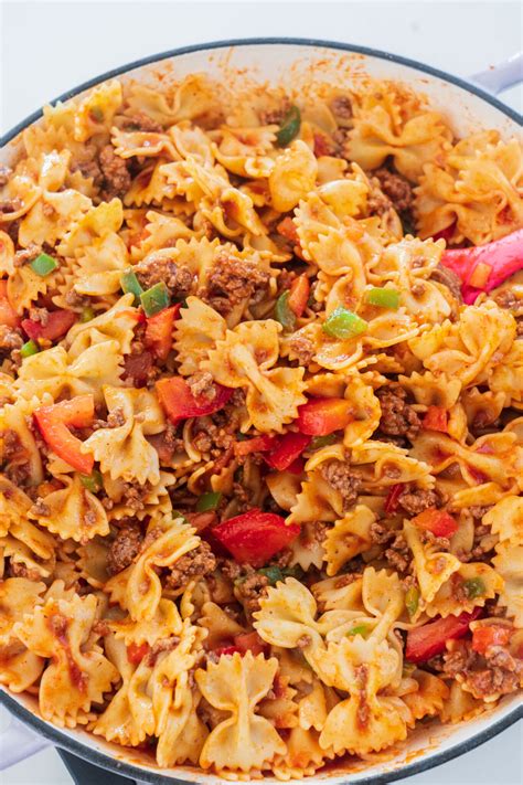Cheesy Taco Pasta Casserole With Ground Beef Brooklyn Farm Girl