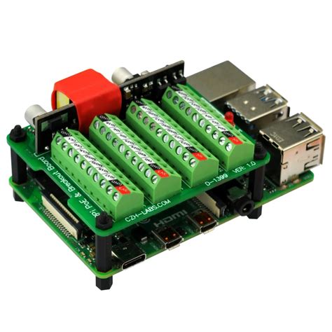 Rpi Poe And Terminal Block Gpio Breakout Board Module For Raspberry Pi