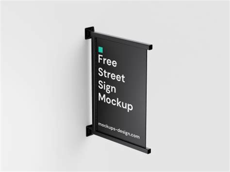 Rectangle Metal Sign Mockup Instant Download