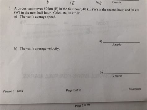 Solved Physics Kinematics Send In Assignment On Line Chegg