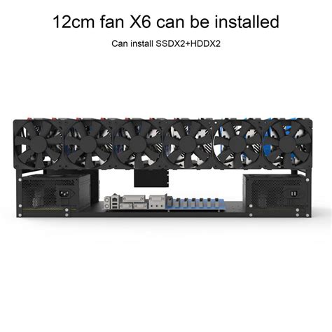 6 8 12 Gpu Steel Opening Air Mining Frame Rig Case Grandado