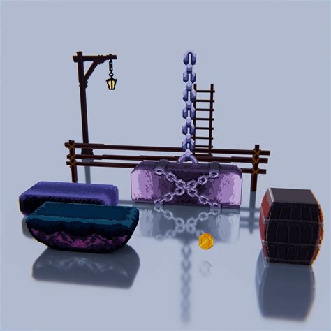 3d Voxel Adventure Platformer Asset Pack Turbosquid 2365953