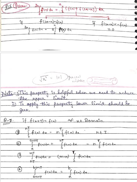 Maths Short Handwritten Notes Class Th For Iit Jee Mains And