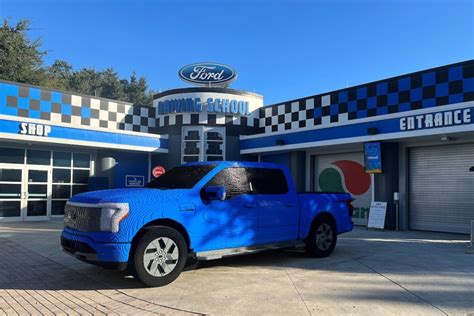 Legoland Florida Unveils Life Size Lego Ford F 150 Lightning Truck