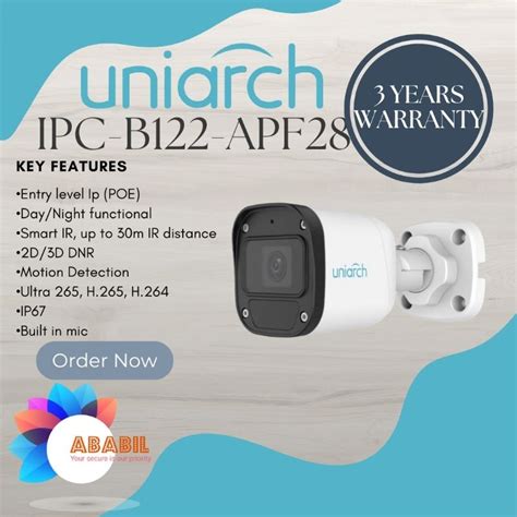 Jual Uniarch CCTV Mp Bullet Network Camera IP Camera IPC B APF Built In Mic Shopee