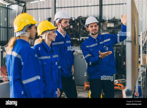 Engineer Team Employee Plan Meeting Plant Staff Worker Safety