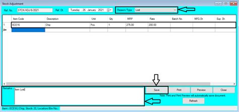 Stock Adjustment Help Guide