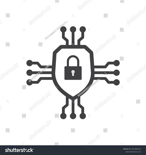 Cyber Security Icon Data Protection Icon Stock Vector Royalty Free