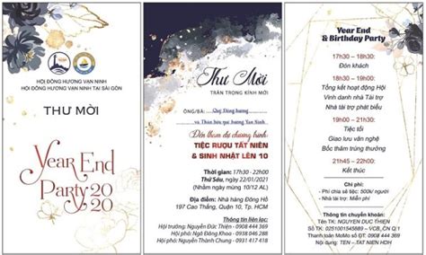 10 Mẫu Thiệp Mời Year End Party đẹp Nhất 2024