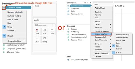 Understanding Data Types Roles In Tableau