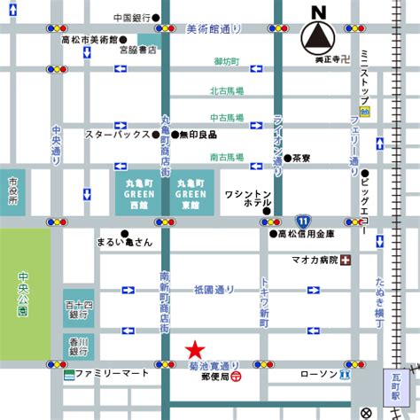 ぴこぴこ精肉店 瓦町 地図 高松市
