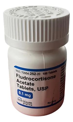 Fludrocortisona 0 1mg Caj 100 Tabletas Teva Gen Florinef Mercadolibre