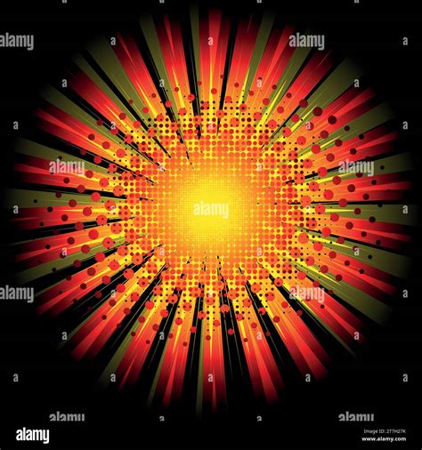 Comic Blast Cartoon Explosion Bursting Vector Illustration Stock