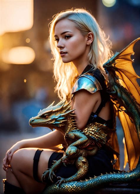 Download Ai Generated Dragon Woman Royalty Free Stock Illustration