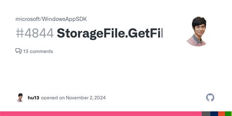 StorageFile GetFileFromPathAsync Issue Microsoft WindowsAppSDK GitHub
