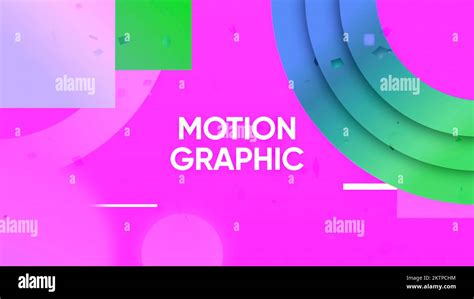 Animation With Moving Colorful Figures For Background Motion Stylish