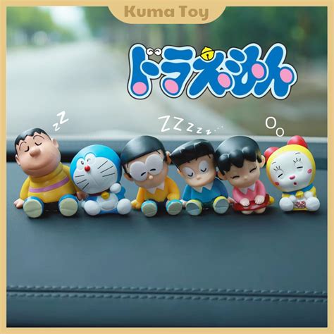 Set Mô Hình Doraemon Nobita Xuka Xeko Chaien Nằm Ngủ Siêu Cute đồ