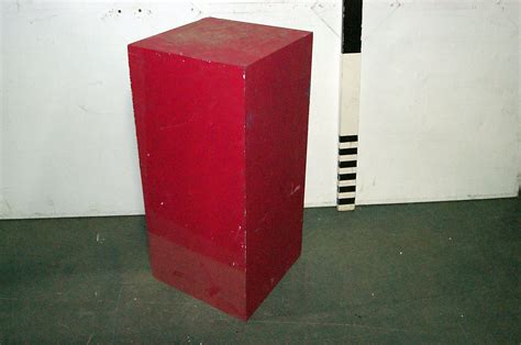0074126 Wooden Square Top Plinth H 78cm X 36 X 36 Stockyard Prop