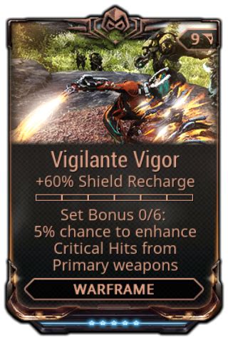 Vigilante Vigor Buy And Sell Orders Warframe Market