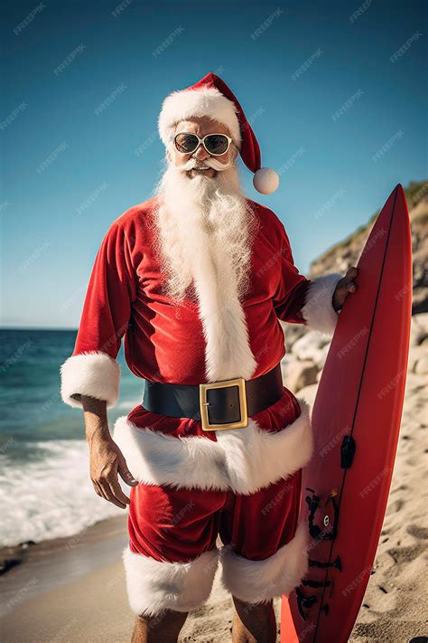 Premium Ai Image Generative Ai Illustration Of Santa Claus Wearing