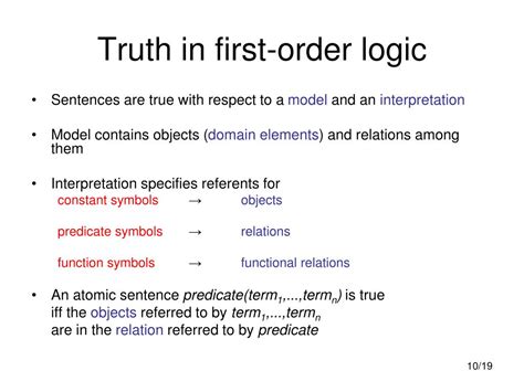 PPT First Order Logic PowerPoint Presentation Free Download ID