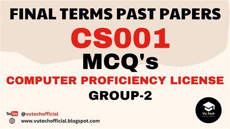 CS001 FINAL TERM SOLVED MCQs PAST PAPERS GROUP 2 COMPUTER
