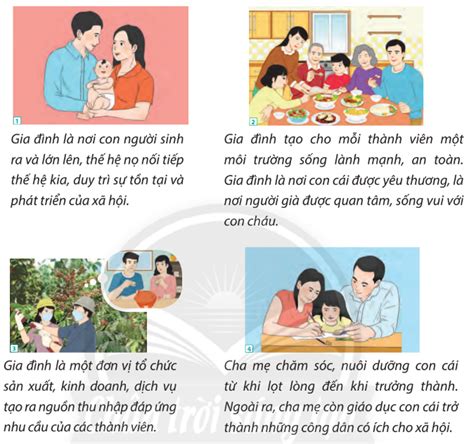 Em hãy nêu chức năng của gia đình trong thông tin trên
