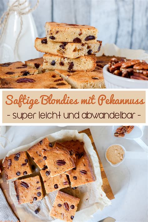 Saftige Blondies Mit Pekannuss Candb With Andrea