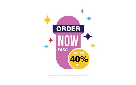 40 Percent Discount Offer Clearance Promotion Banner Layout With