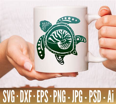 Sea Turtle SVG Sea Shell SVG Turtle SVG Files For Cricut Etsy